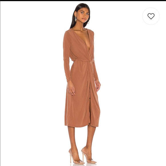 L'Academie | Dresses | Lacademie The Judy Midi Dress In Terracotta S ...